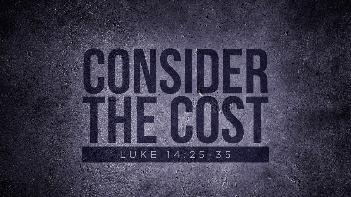Consider The Cost - Grace Baptist Church Knoxville, Tennessee